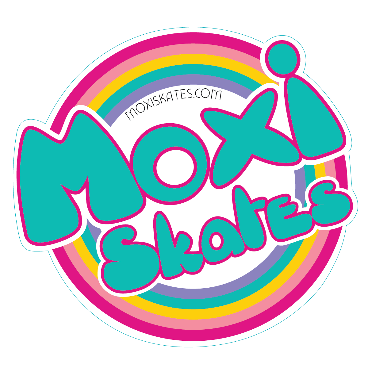Moxi Rainbow Sticker (3", Vinyl) – Moxi Shop